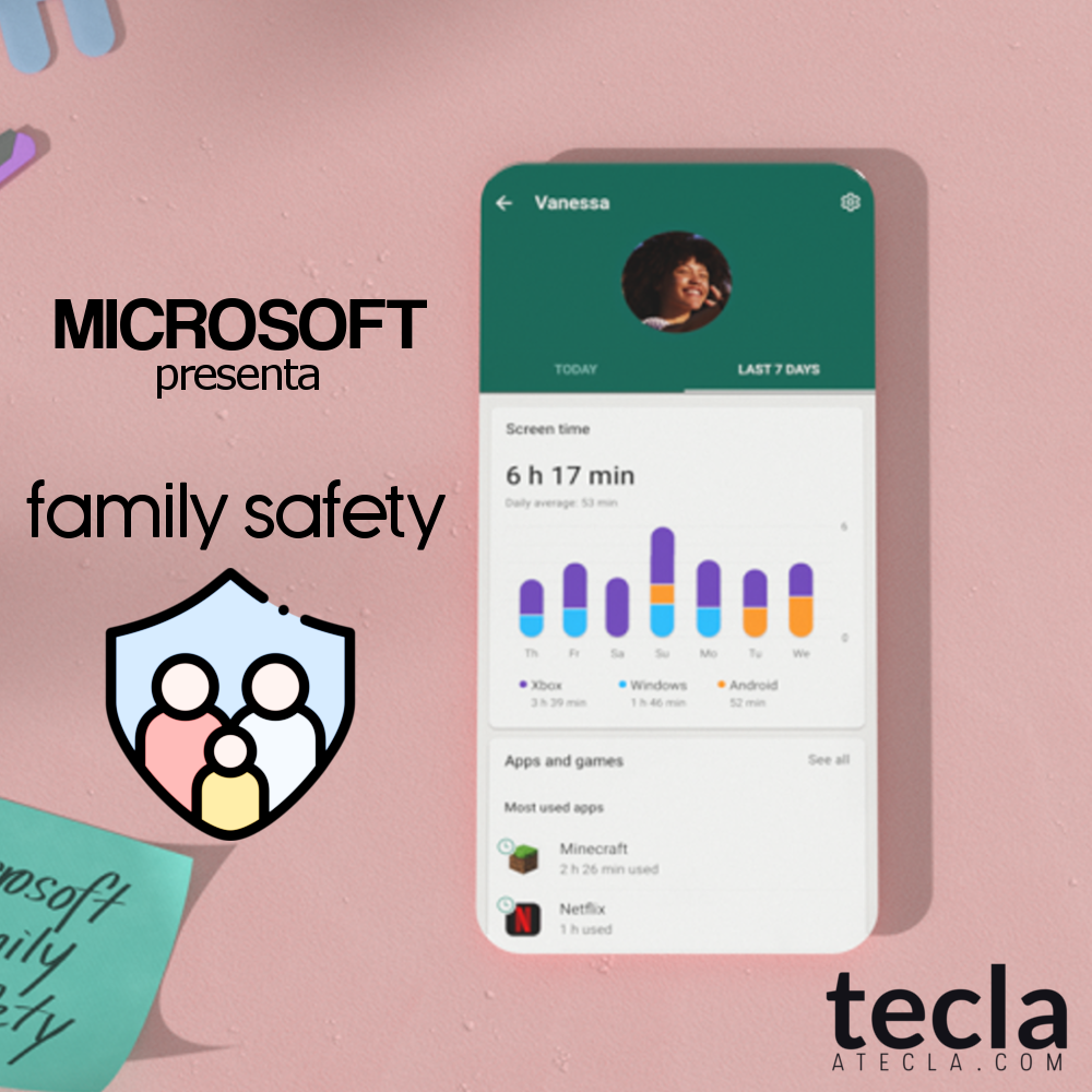 Microsoft Family Safety: un app para proteger a la familia - TeclaATecla